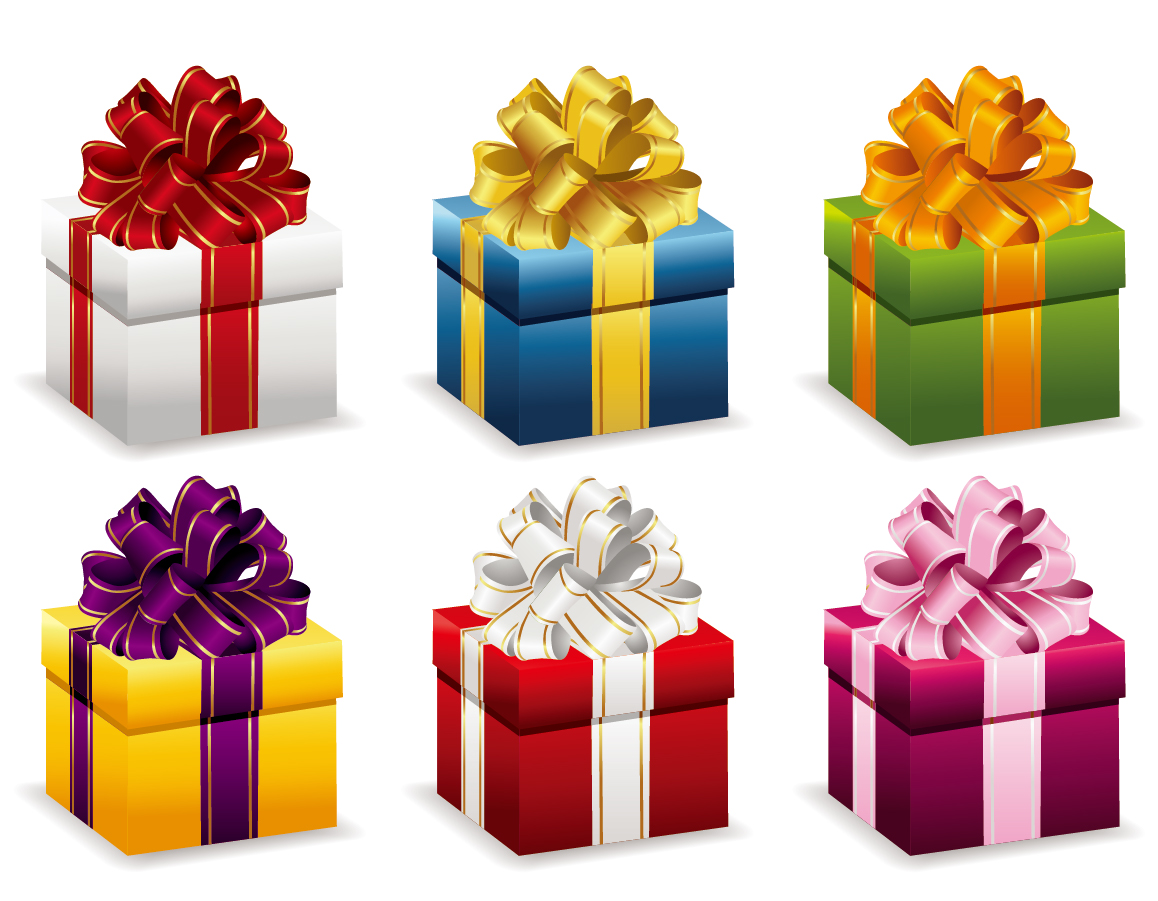 お洒落なリボン飾りのプレゼント箱 T Boxes With Ribbon Vector Illustration イラスト素材 Ai Eps イラストレーター